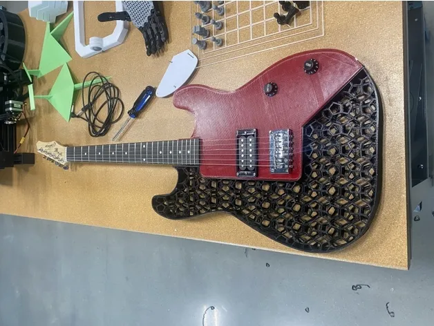 Guitar - Playable and Functional with Amp by me | Download free STL ...