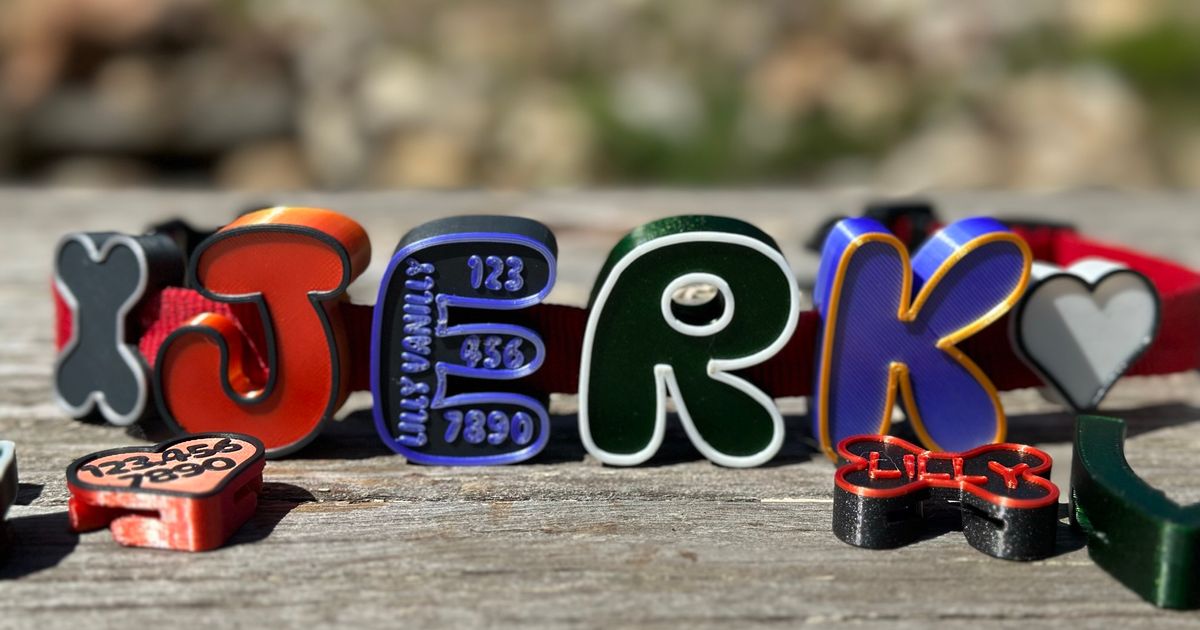 Yo I Heard You Like Words on Your Dogs... (Jumbo Collar Letters) by Dog ...