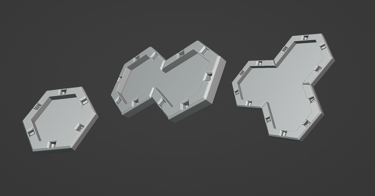 MagHex Filled Flat Bases by minishaven | Download free STL model ...