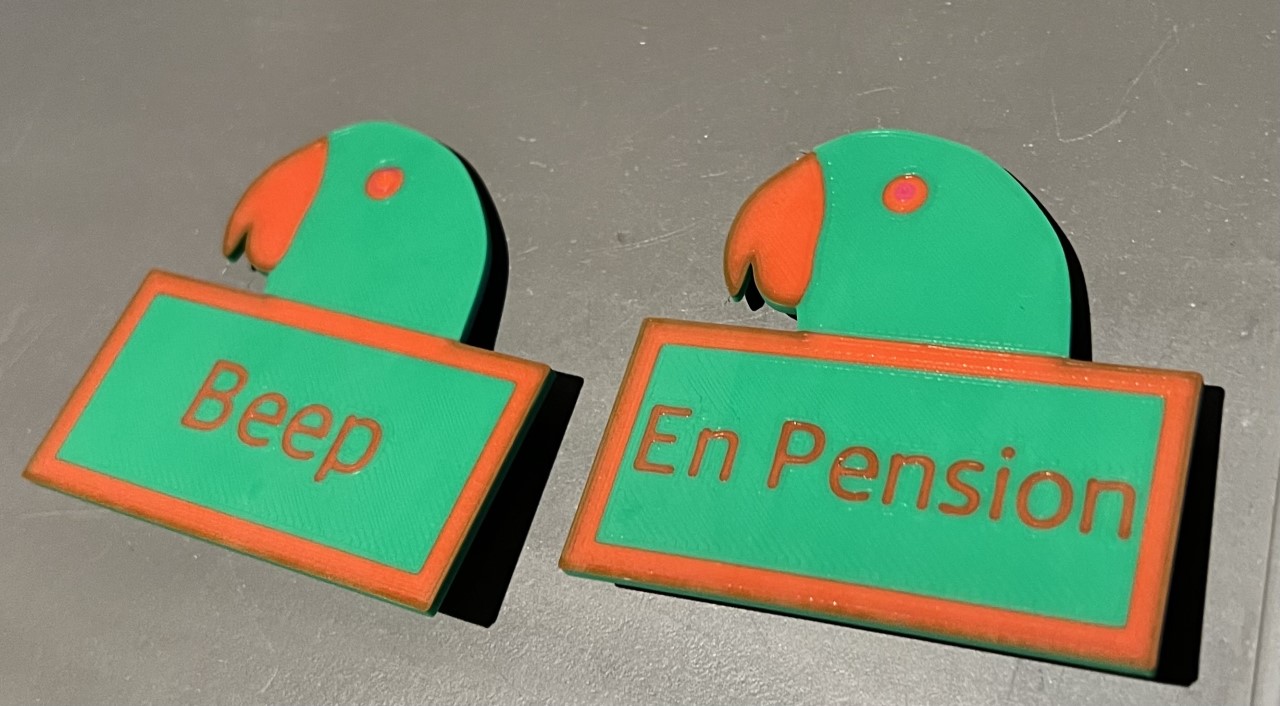 Bird / Parrot Tag by Klagar | Download free STL model | Printables.com