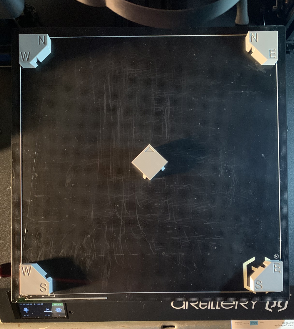 Test field marker (for first layer and common print feature setting) by ...