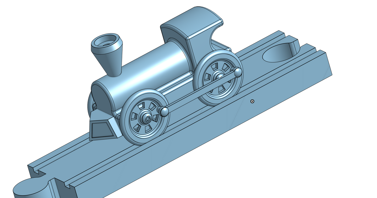 Small Wooden Model Train by Wolvesmax56 | Download free STL model ...