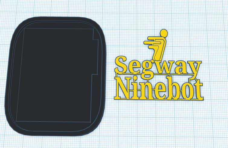 Segway Ninebot logo for Electric scooter plate with logo by elektric2007 | Download free STL ...
