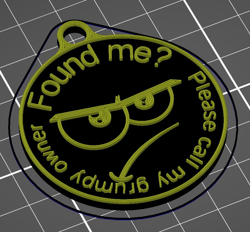 Dog Tag (Grumpy) by MrGorzky | Download free STL model | Printables.com