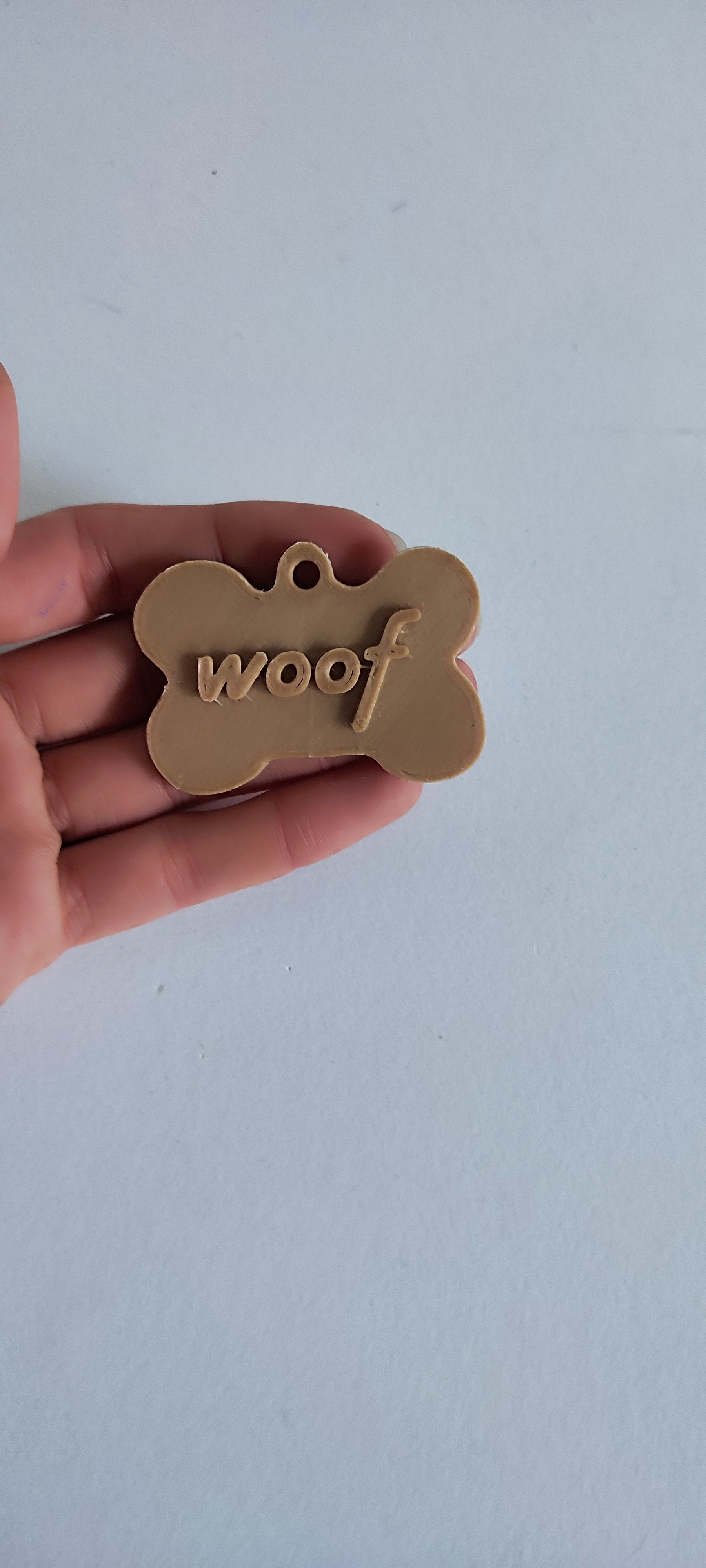 Dog ID tag woof by Shack3D_Print | Download free STL model | Printables.com