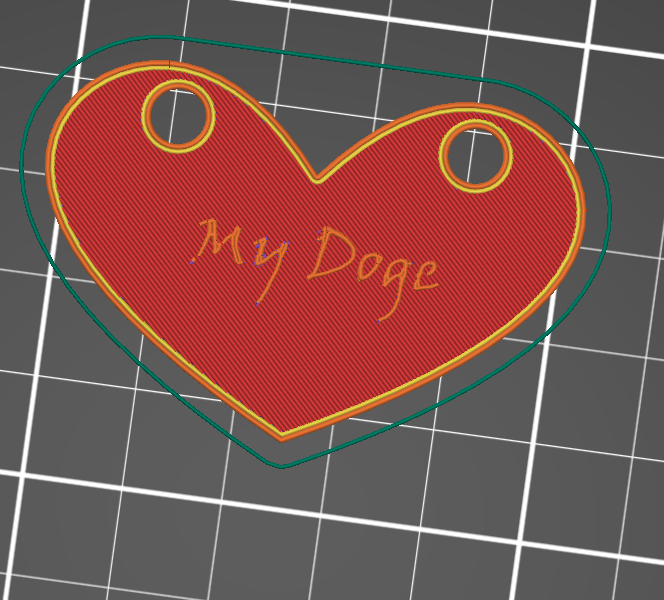 Heart Dog Tag by Count_Le_Pew | Download free STL model | Printables.com