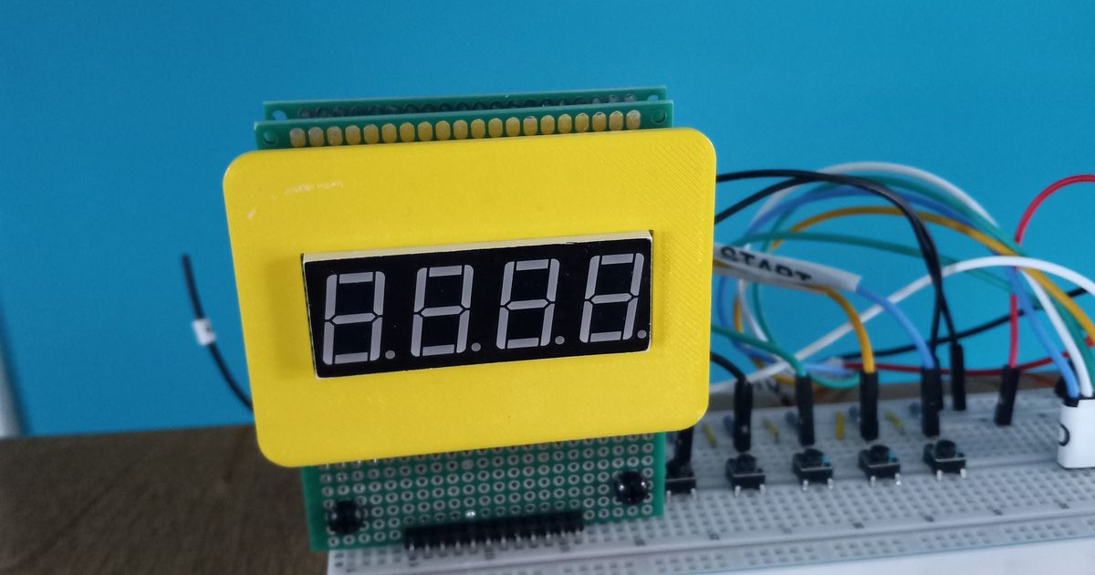 4 segment 7 display cover plate by Mark Drope Sr. | Download free STL ...