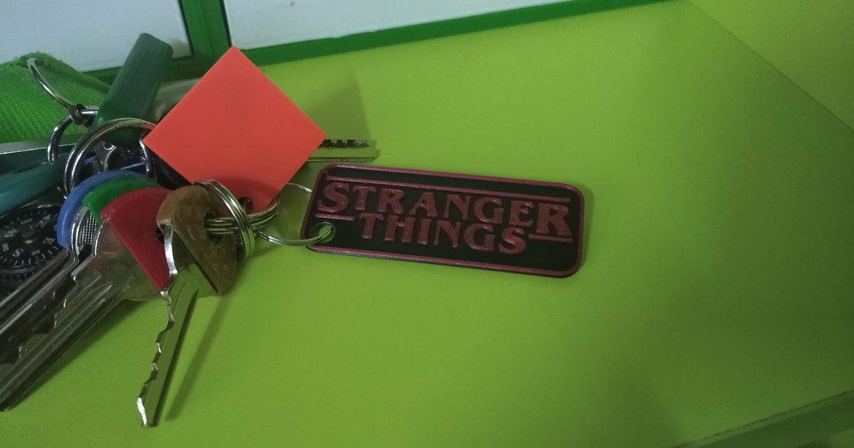 Stranger Things keychain by hlodan | Download free STL model ...