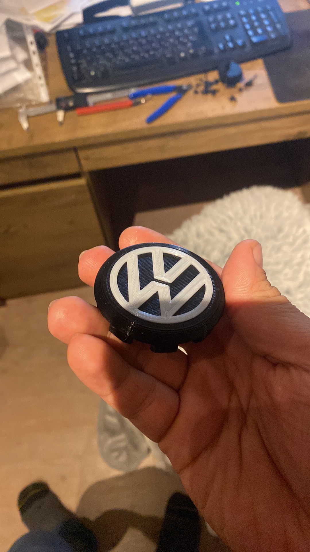 Volkswagen Rim Cap von Scido | Kostenloses STL-Modell herunterladen ...