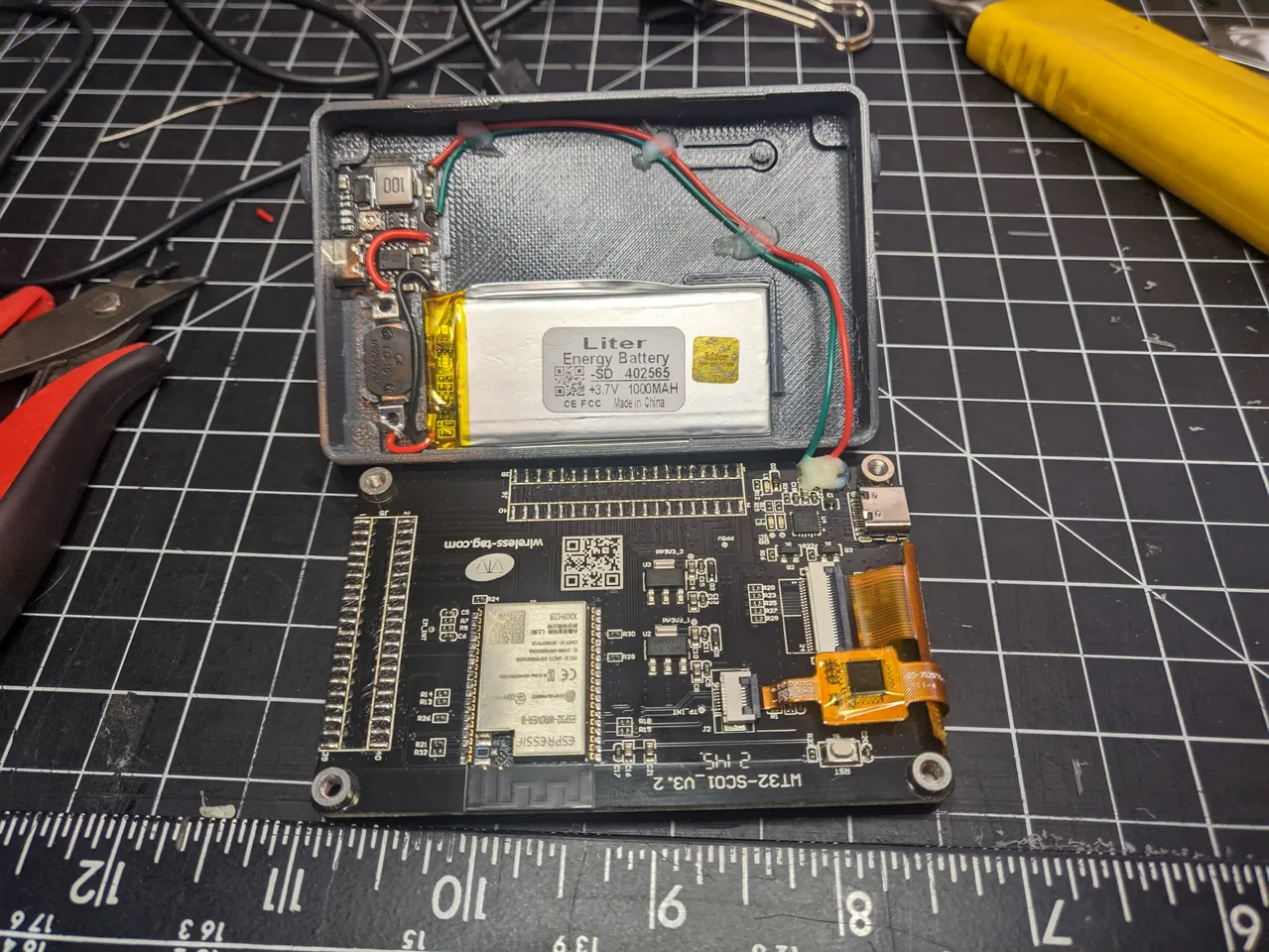 WT32-SC01 Dev Board Enclosure with Stand/Battery/Charging by ekalfwonS ...