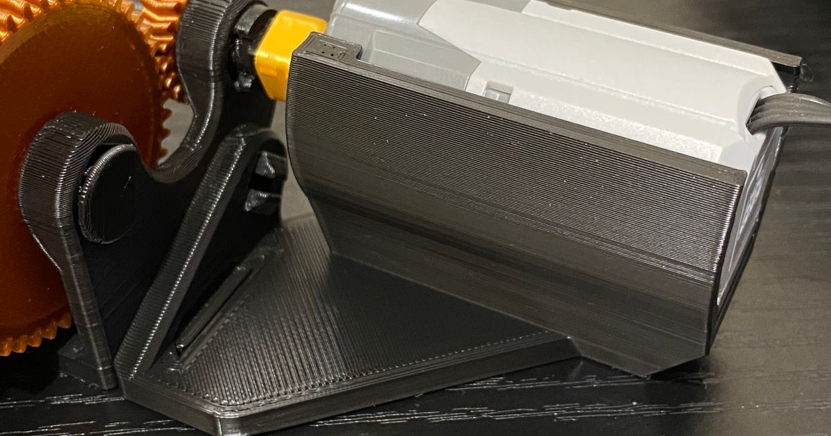 Motor adaptor for MW-Mechanical's Gearbox by StickyRib | Download free ...