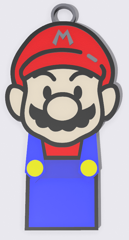 Mario dog tag by Klagar | Download free STL model | Printables.com
