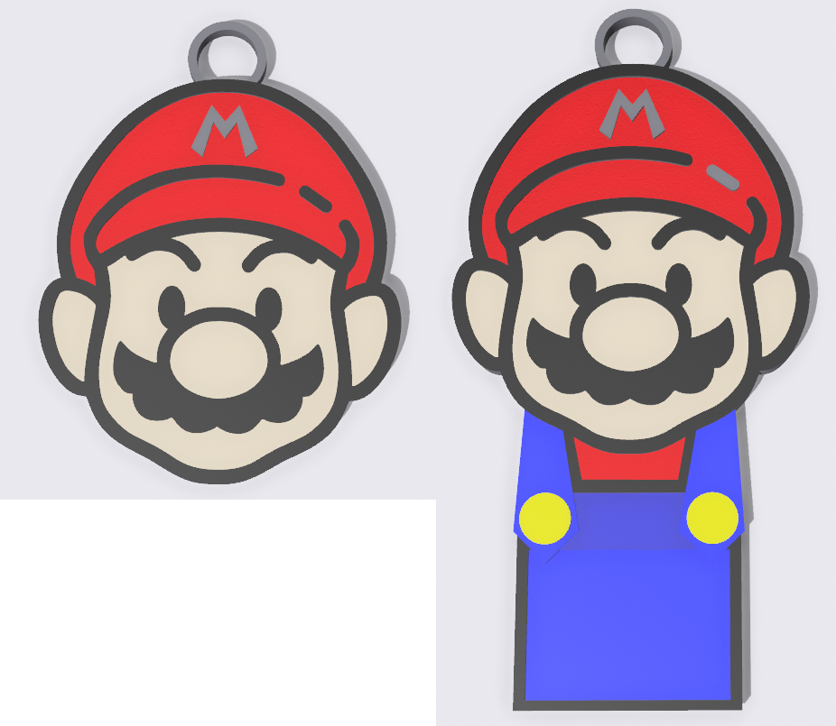 Mario dog tag by Klagar | Download free STL model | Printables.com
