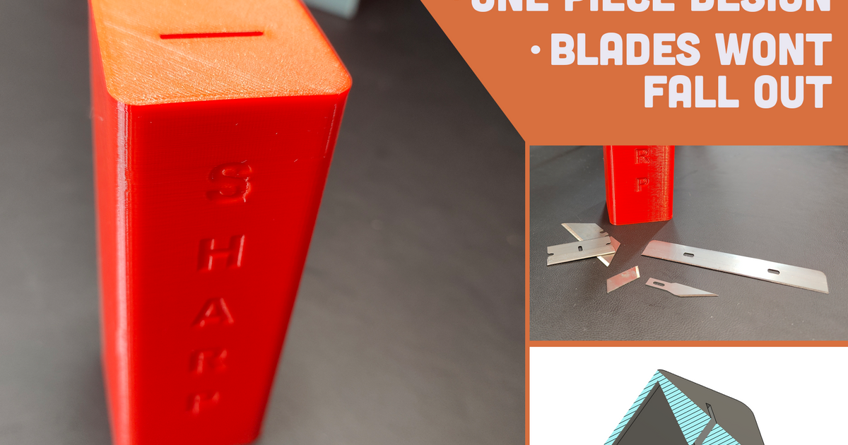 Razor Blade Disposal Box by codysechelski | Download free STL model ...