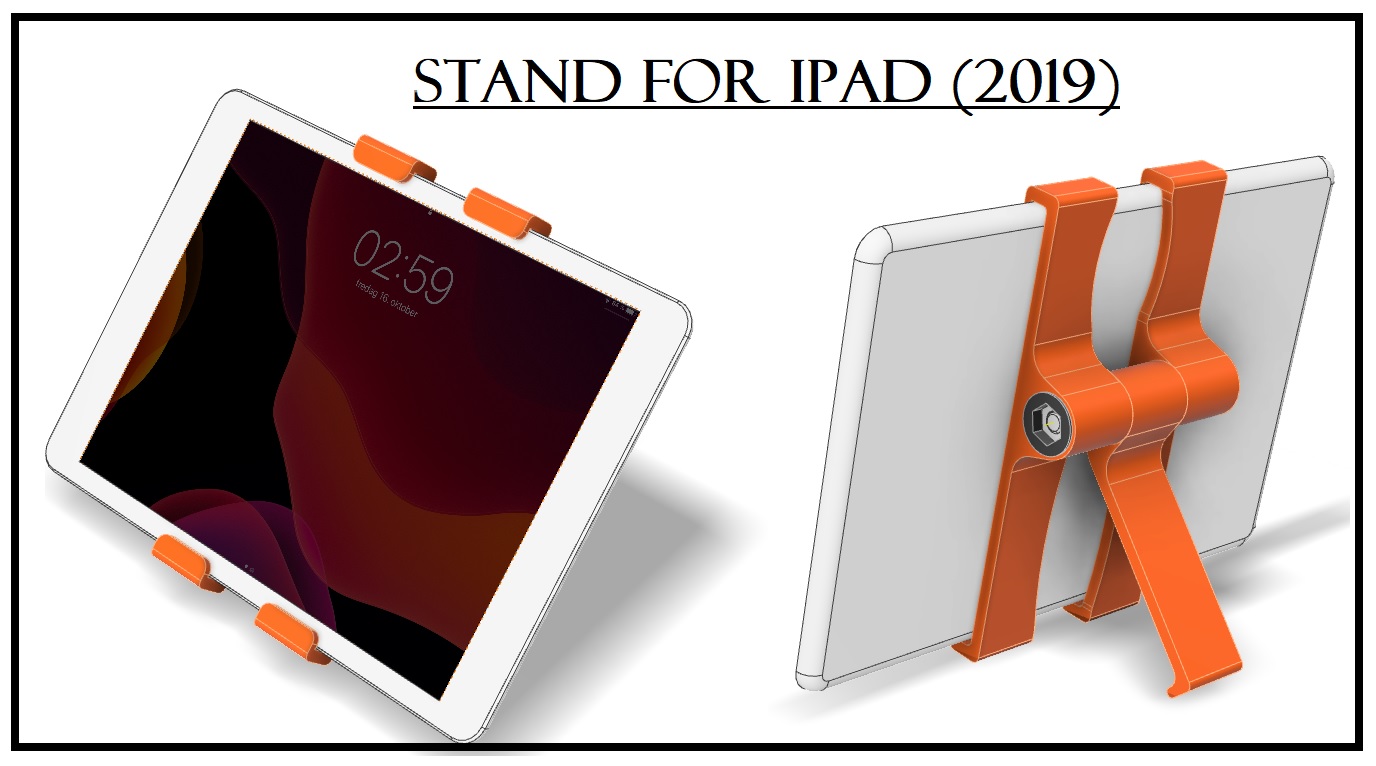 Stand for Ipad (2019) by KasZap | Download free STL model | Printables.com