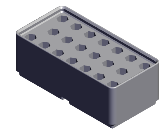 Gridfinity - 2x1 Hex Bit Holder by Hunter Venable | Download free STL model | Printables.com