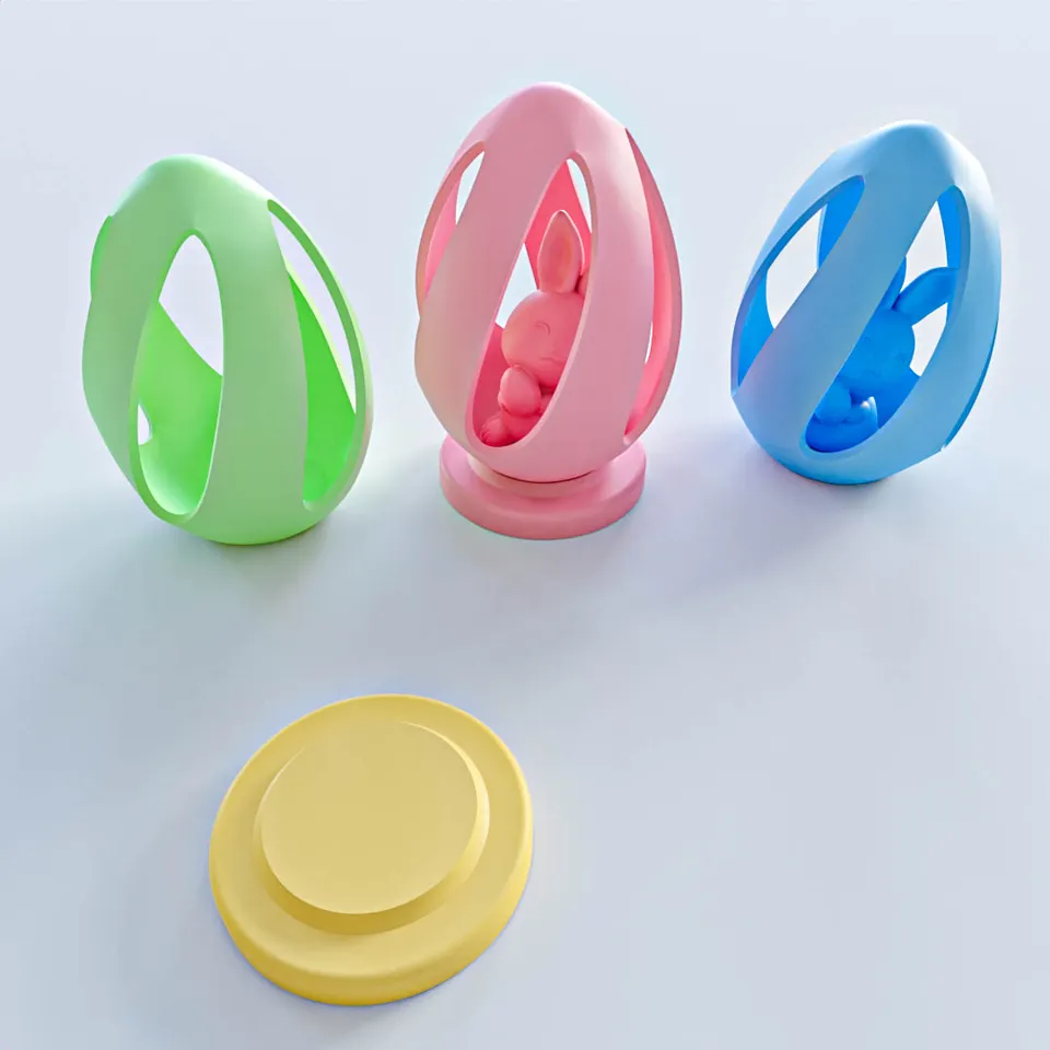 Easter egg with bunny by MATB | Download free STL model | Printables.com