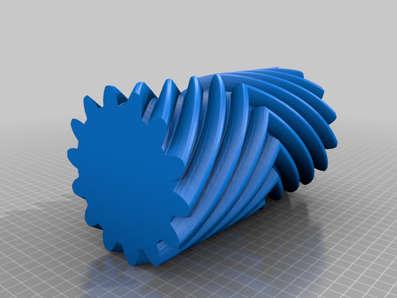 Helical Gear Vase by SPEKERDUDE | Download free STL model | Printables.com