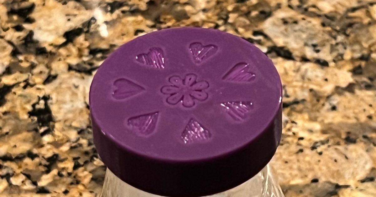 Decorative Milk Bottle Cap by mscalora | Download free STL model ...