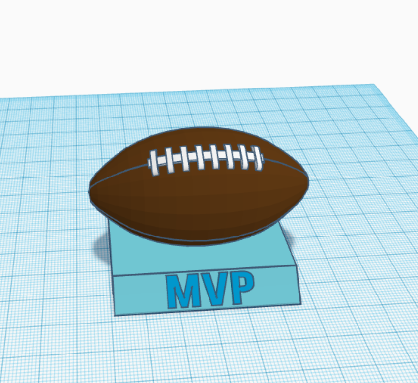 MVP Football Trophie by Porter | Download free STL model | Printables.com