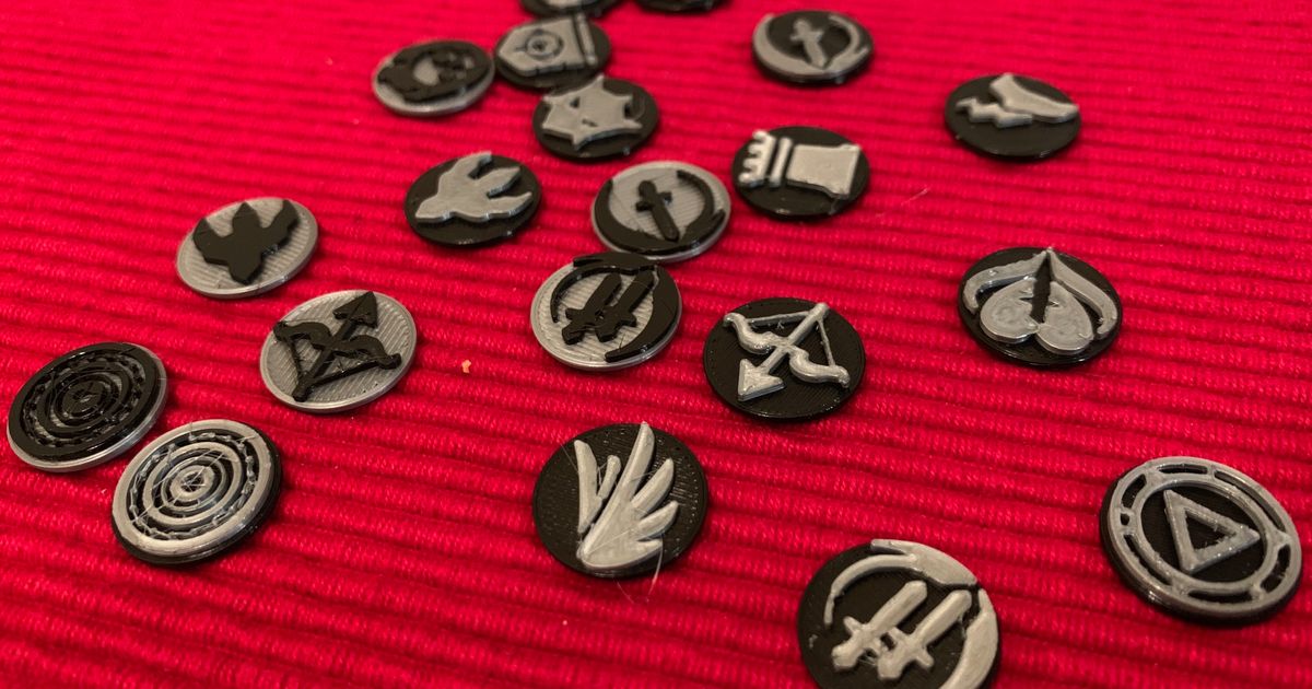 MTG counter and ability markers template by Reven | Download free STL ...