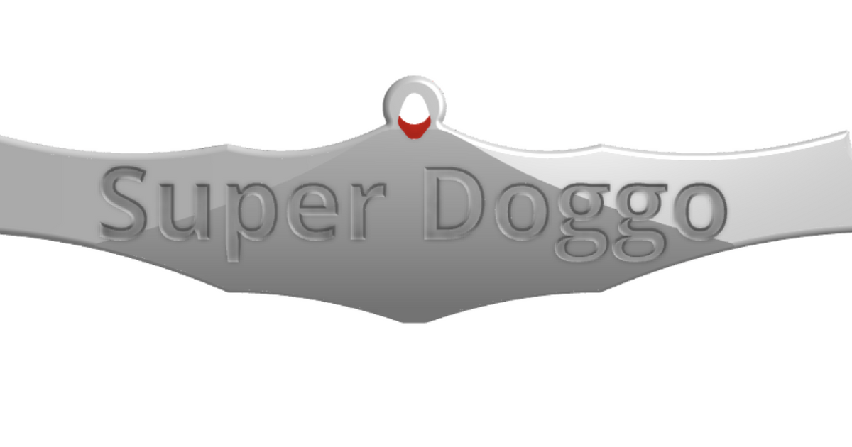 Super Doggo tag by SimpleMachining | Download free STL model ...