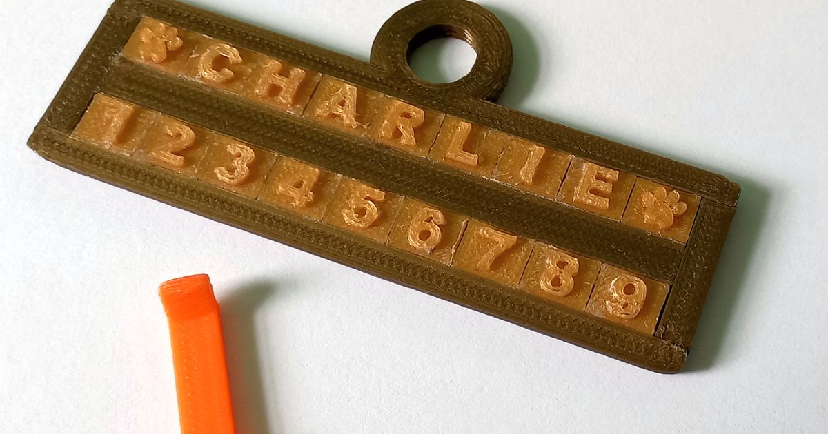 Dog's ID tag. Fully customizable phone number and pet's name. by ...