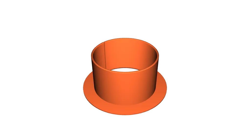 Wall cable feedthrough collar by ChristianR | Download free STL model ...