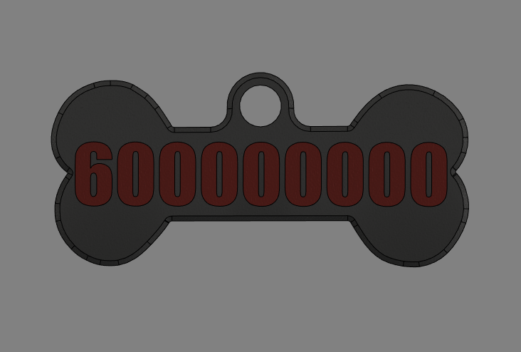 Bone Pet Tag by 4:3D | Download free STL model | Printables.com