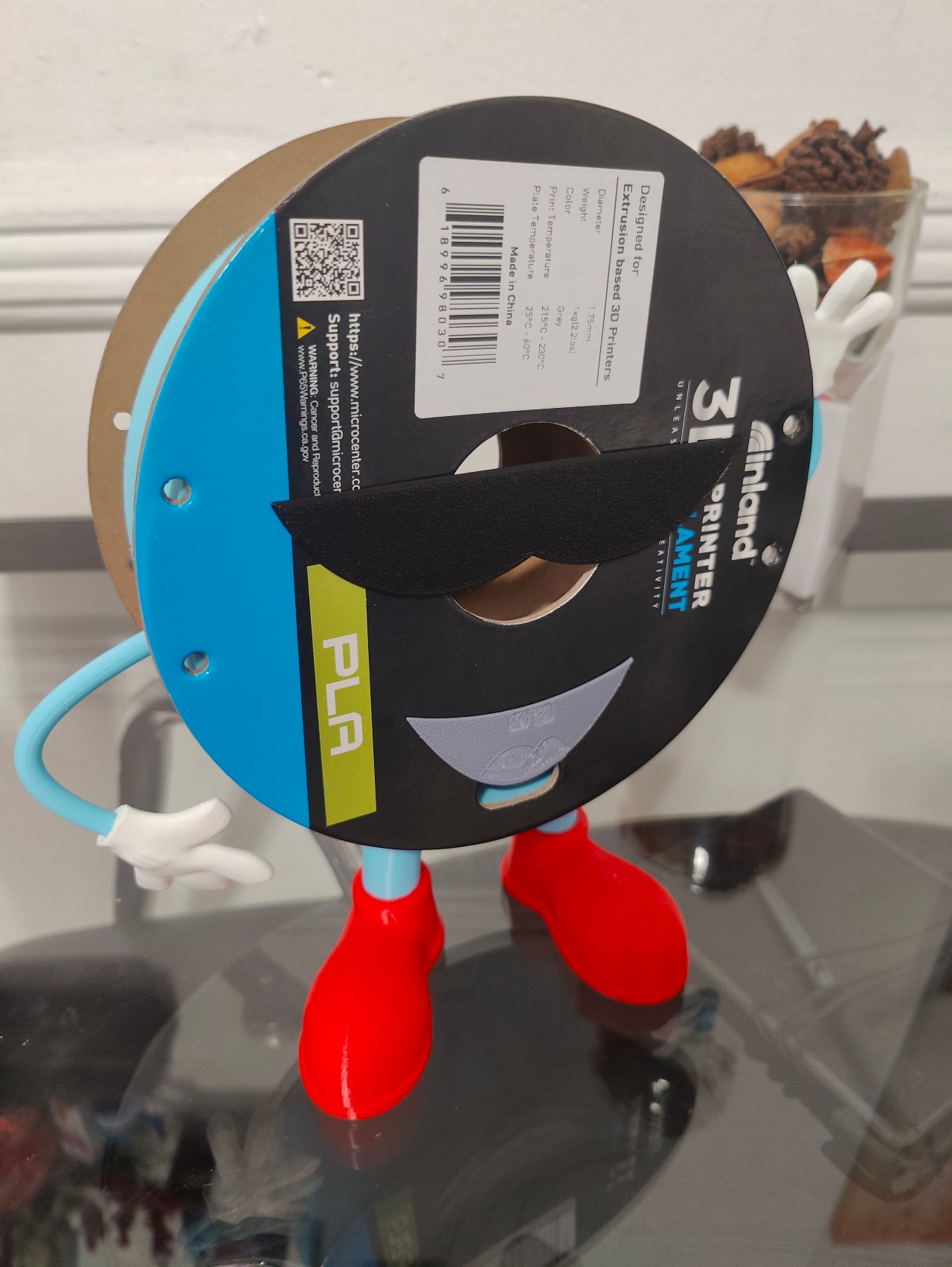 Spooly a 3D Filament Cartoon by Micro Center | Download free STL model ...