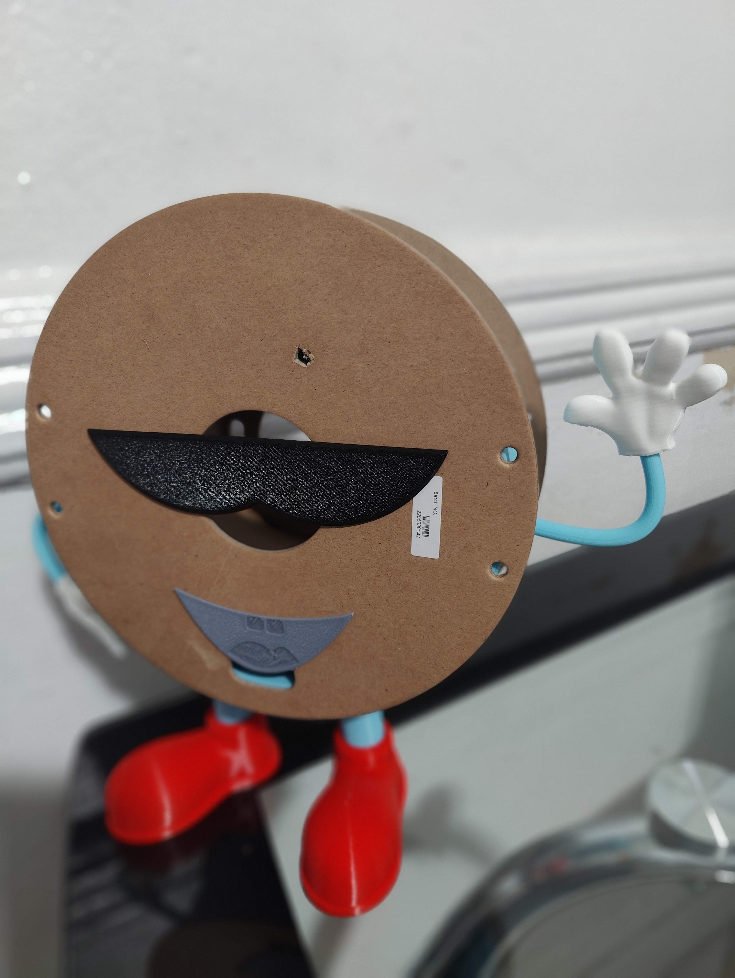 Spooly a 3D Filament Cartoon by Micro Center | Download free STL model ...