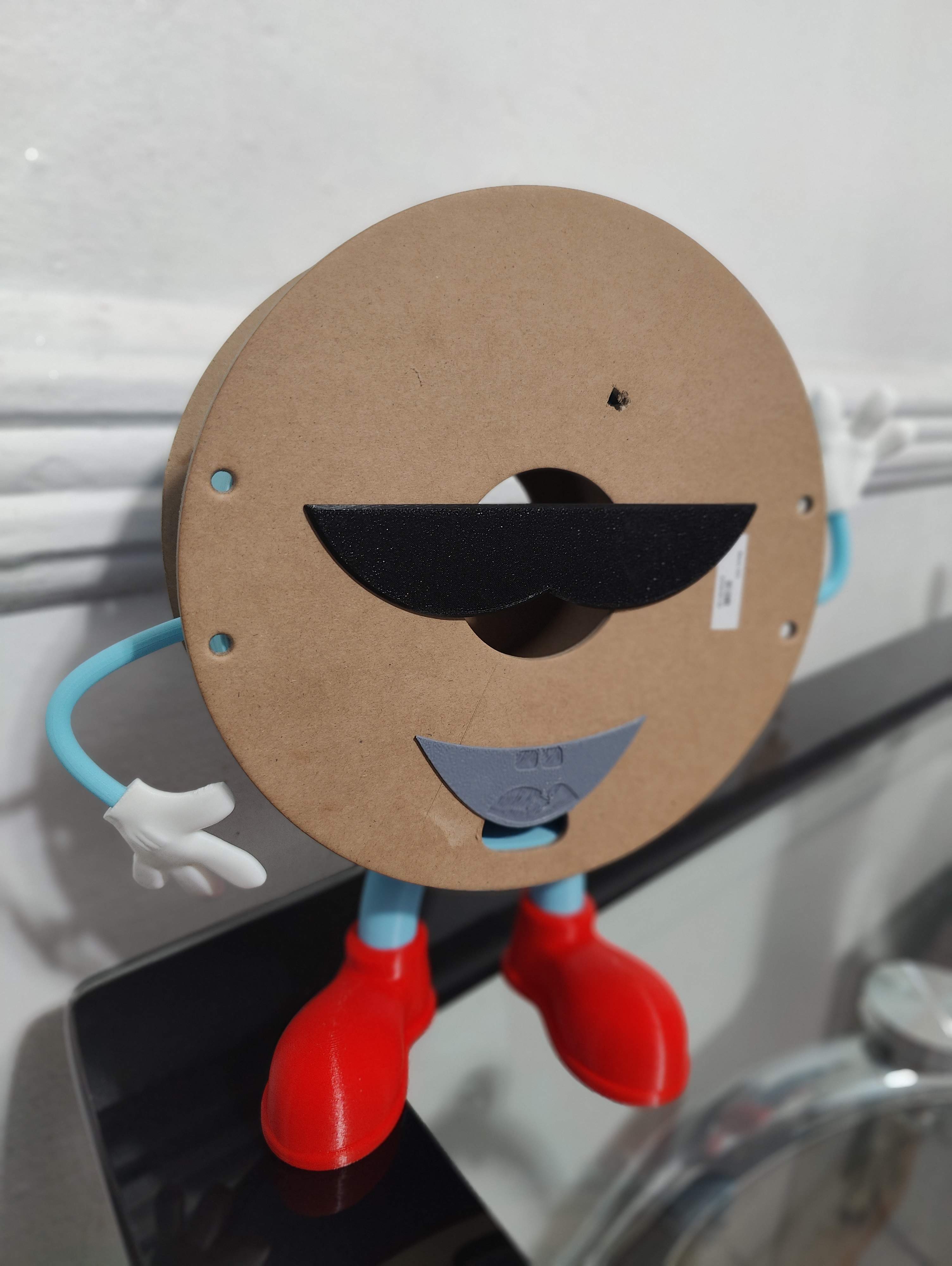 Spooly a 3D Filament Cartoon by Micro Center | Download free STL model ...