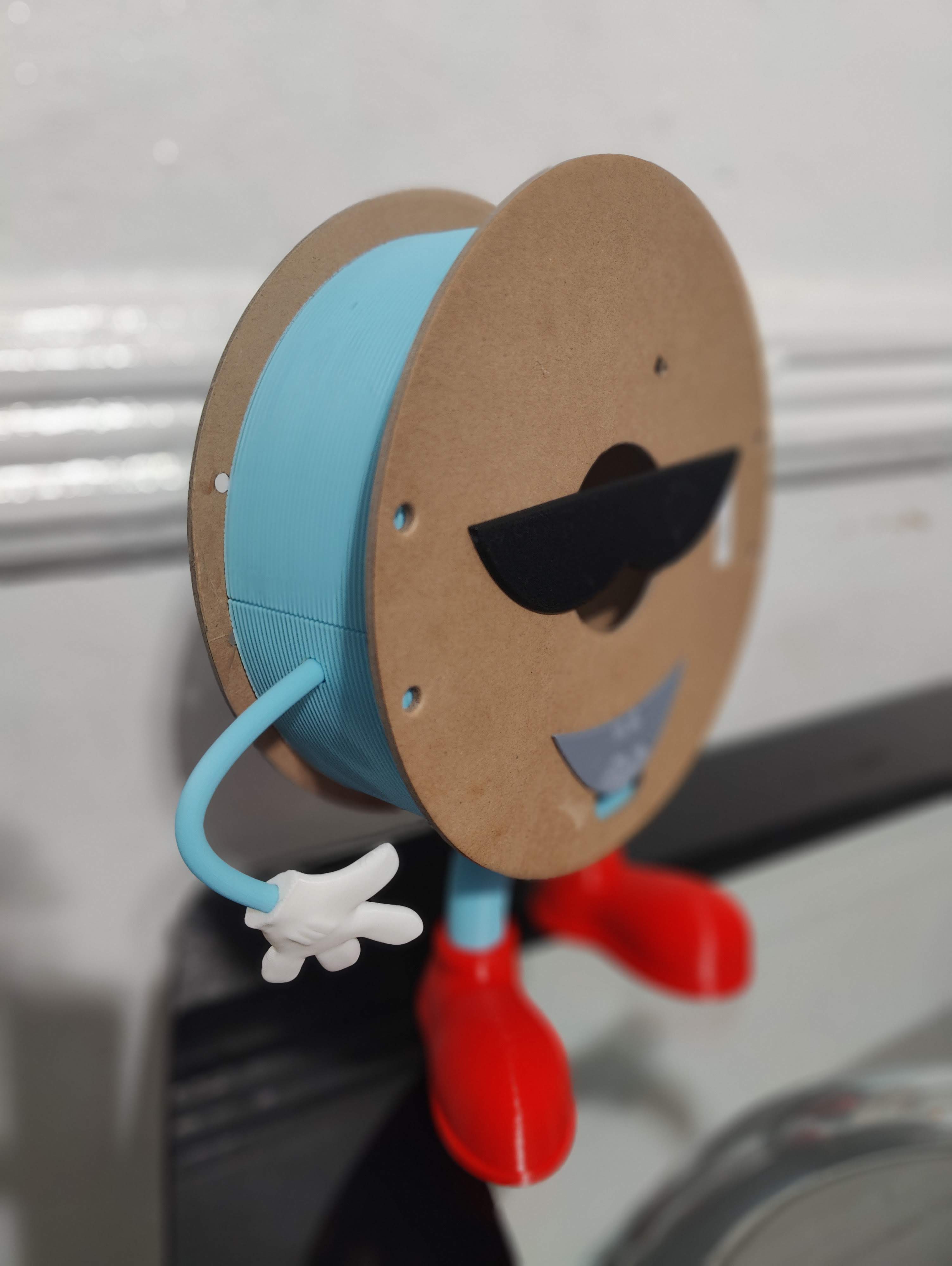 Spooly a 3D Filament Cartoon by Micro Center | Download free STL model ...