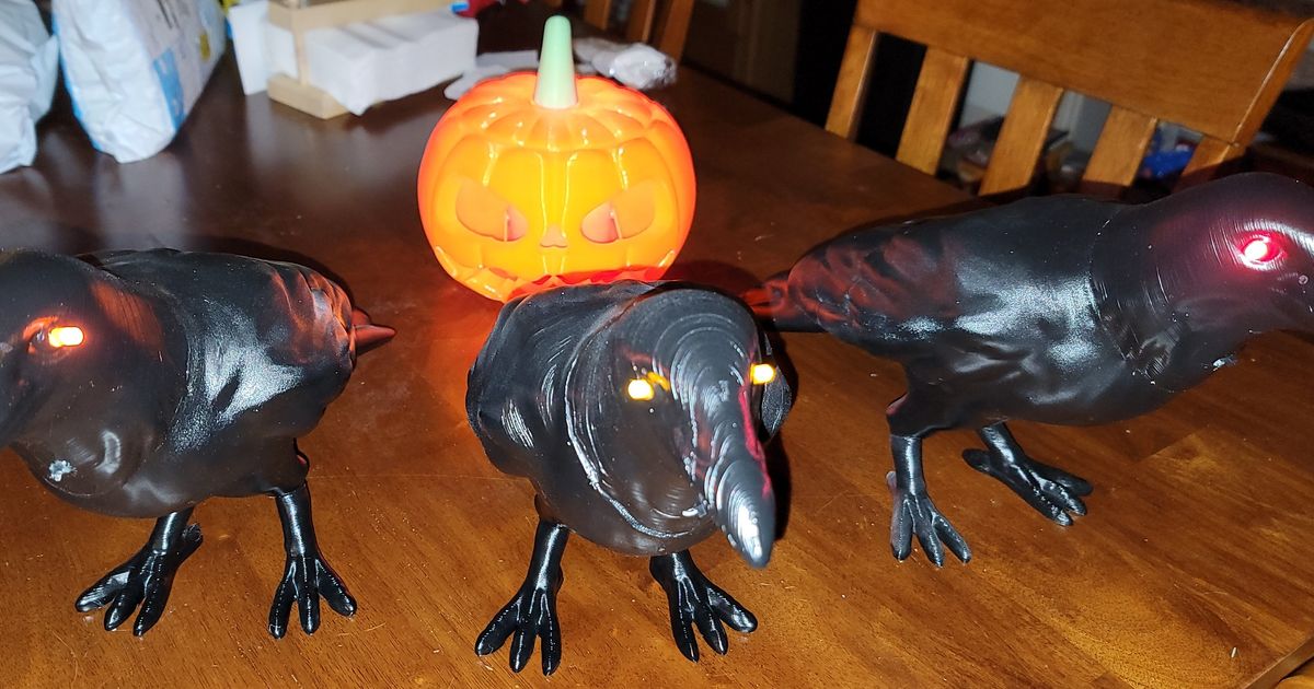 Halloween Crow Full Body by Hunter Rose | Download free STL model ...