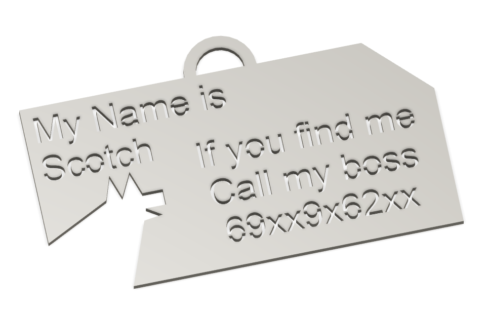Custom Dog ID by Nikolaos Bolanakis | Download free STL model ...