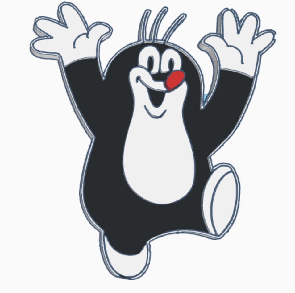 Krtek odznak / The Mole Badge by Martin Beneš | Download free STL model ...