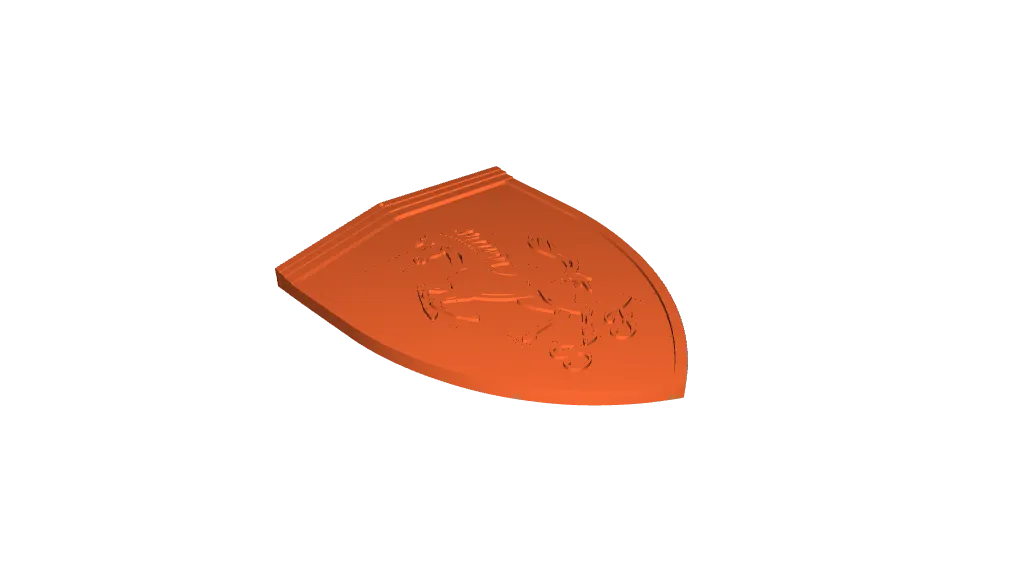 Ferrari Logo Keychain by AlemhReview | Download free STL model ...