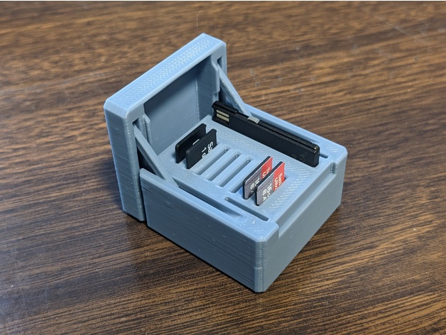 mini-sd card holder by getcz | Download free STL model | Printables.com