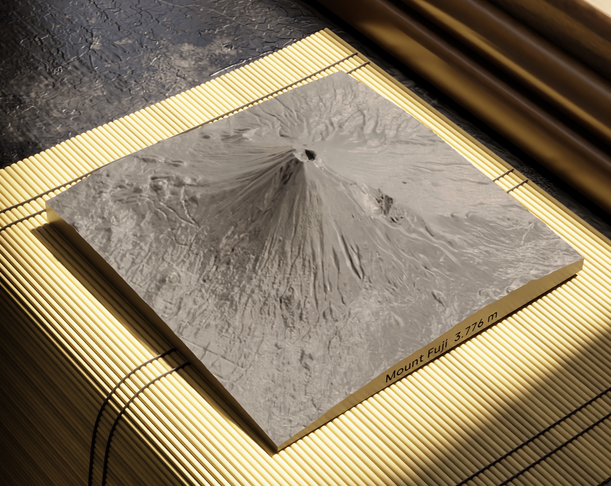 Mount Fuji Topography Model by skoro | Download free STL model ...