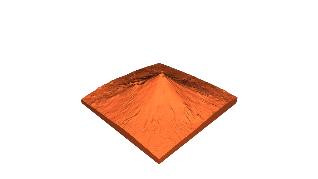 Mount Fuji Topography Model by skoro | Download free STL model ...