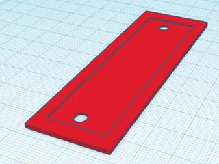 Locker name plate holder by firemanick | Download free STL model ...