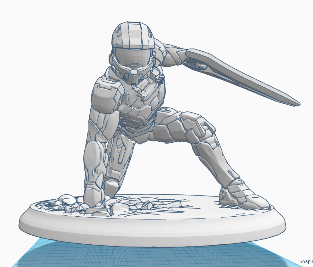 Master Chief Statue by Green_FPV | Download free STL model | Printables.com