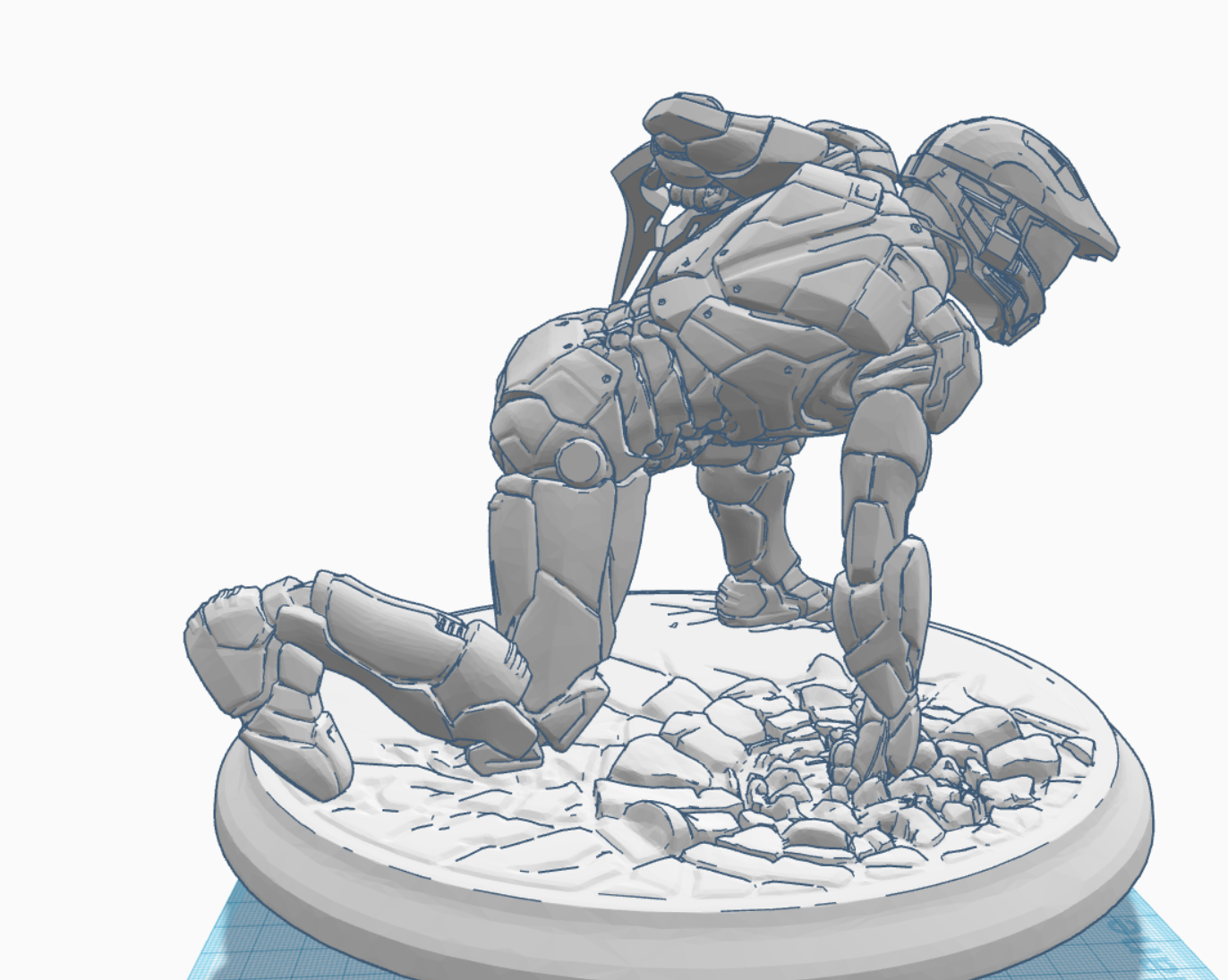 Master Chief Statue by Green_FPV | Download free STL model | Printables.com