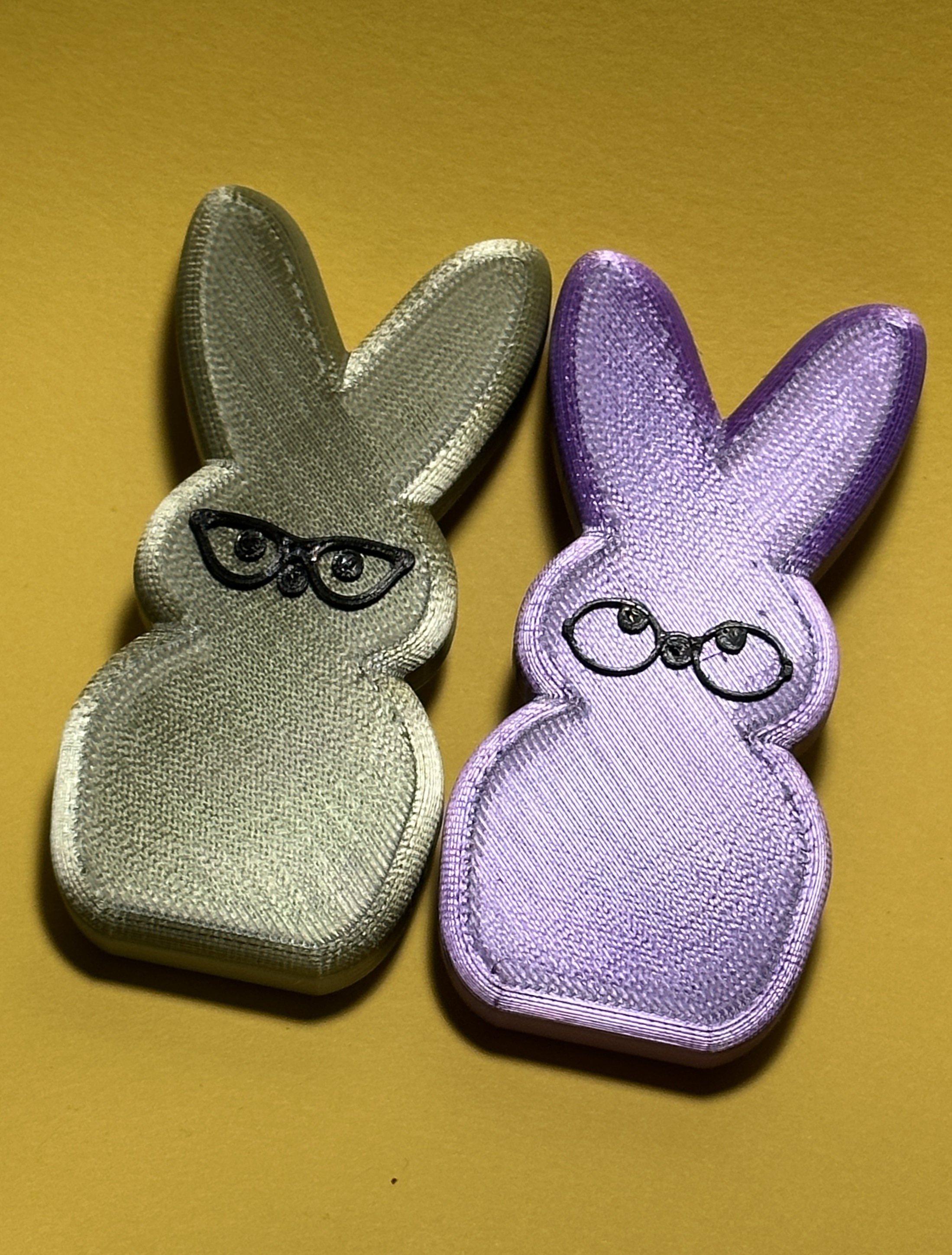 More Peeps Bunnies with Glasses by VisualReversal | Download free STL ...