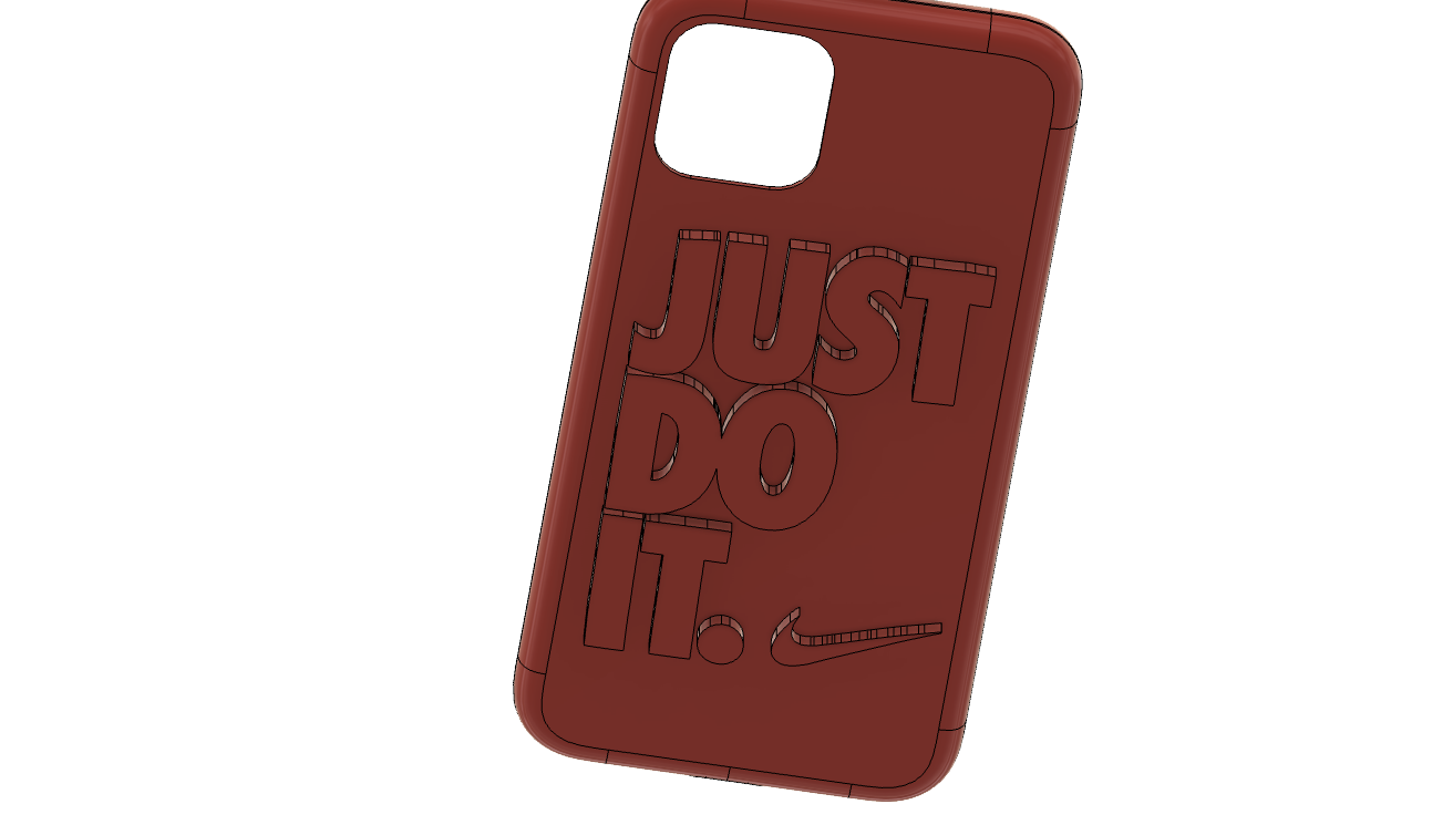 Iphone 11 Just Do It Without Cut Out by iPrint3D | Download free STL ...