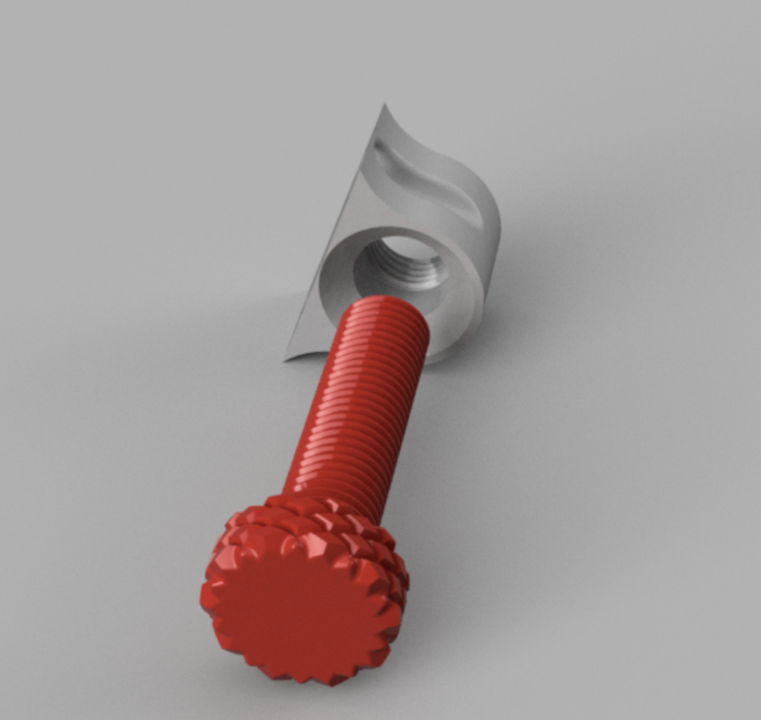 Screw and Threaded Mounting Block by Cupcake155 | Download free STL ...