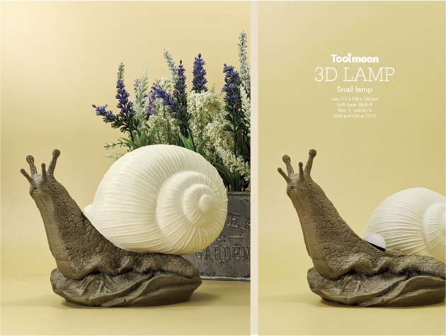 Snail lamp by Toolmoon | Download free STL model | Printables.com