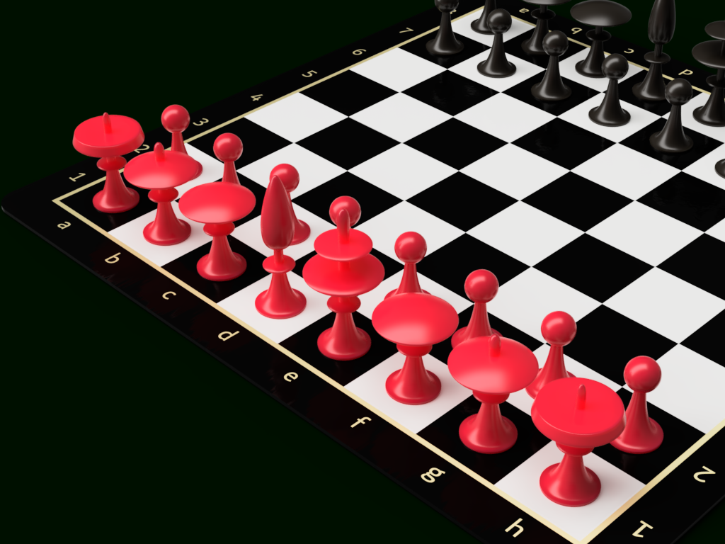 Leonardo Da Vinci Chess Set by Jeff Burton | Download free STL model ...
