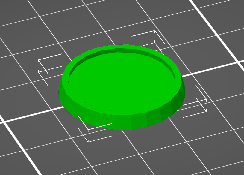 Miniature base - 25 mm - with lip by Tuki | Download free STL model ...