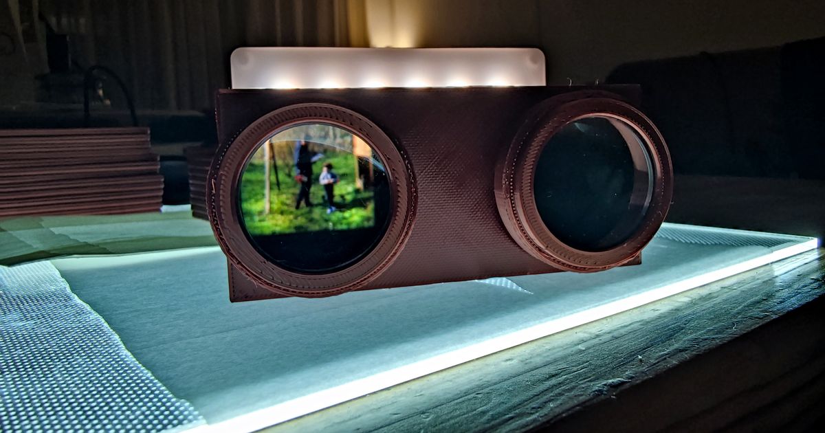 Stereoscopic Slide Viewer by schroedi | Download free STL model ...